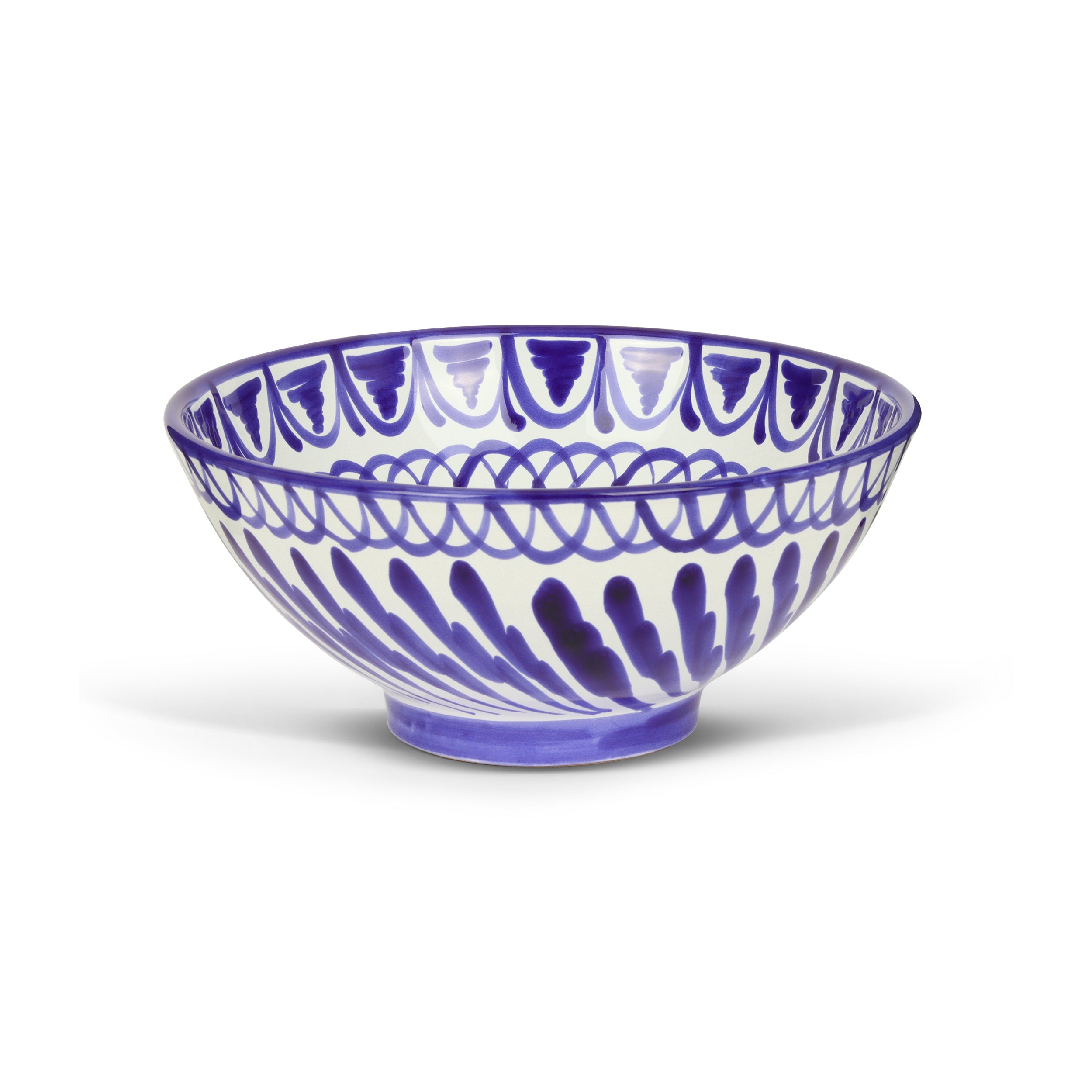 Medium bowl with hand painted designs – Pomelo Casa