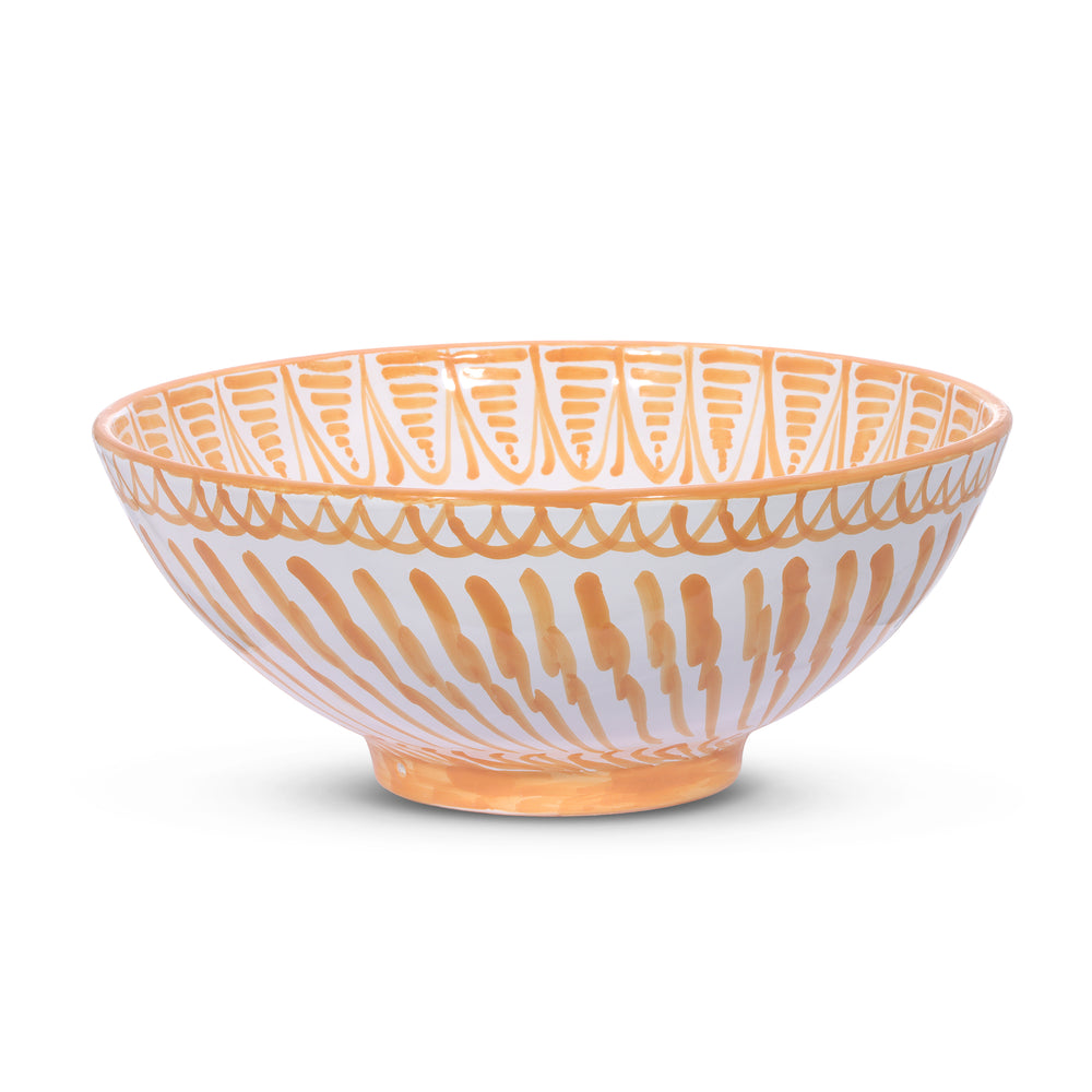 Large bowl with hand painted designs – Pomelo Casa