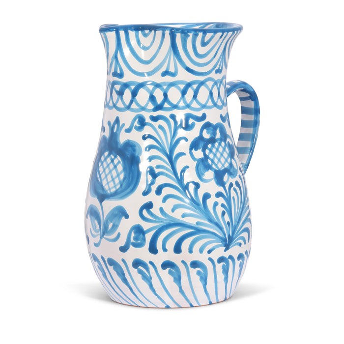 Large pitcher with hand painted designs – Pomelo Casa