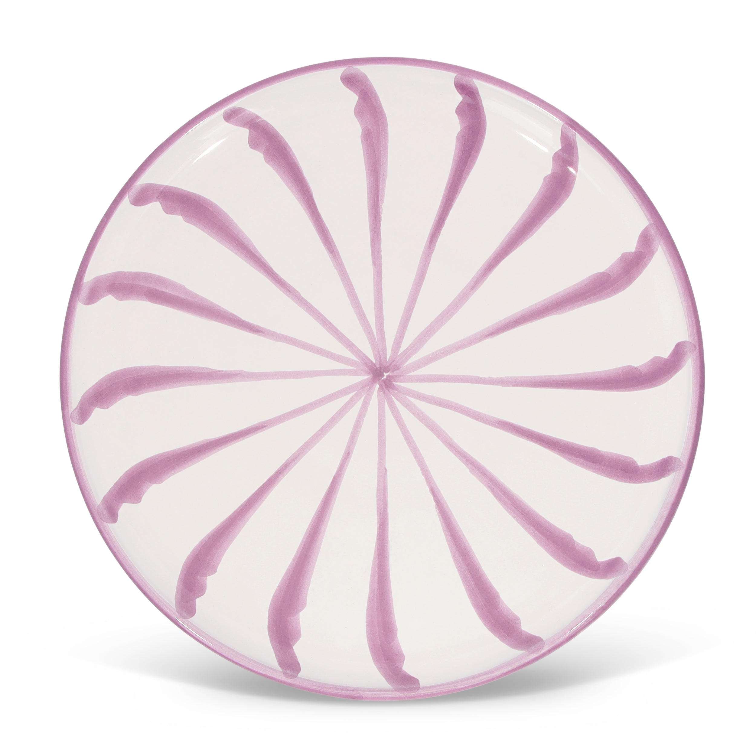 Dinner plate with candy cane stripes – Pomelo Casa