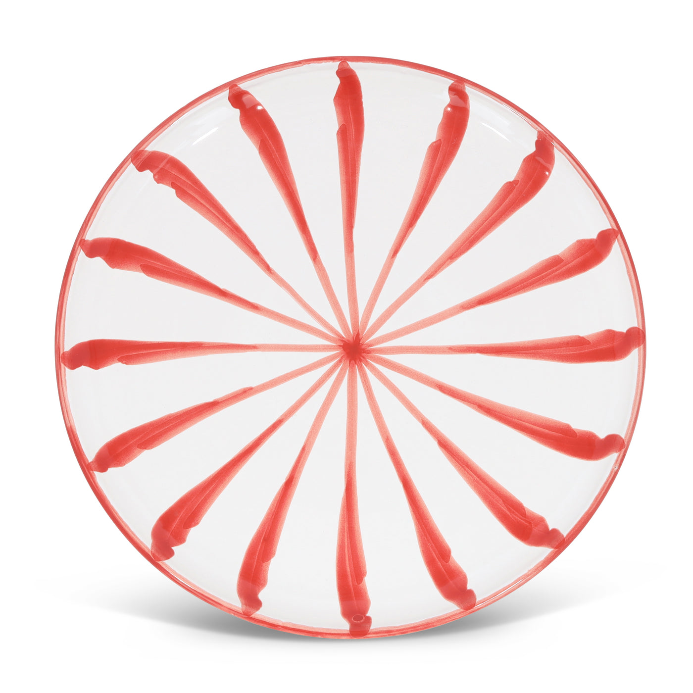 Dinner plate with candy cane stripes – Pomelo Casa