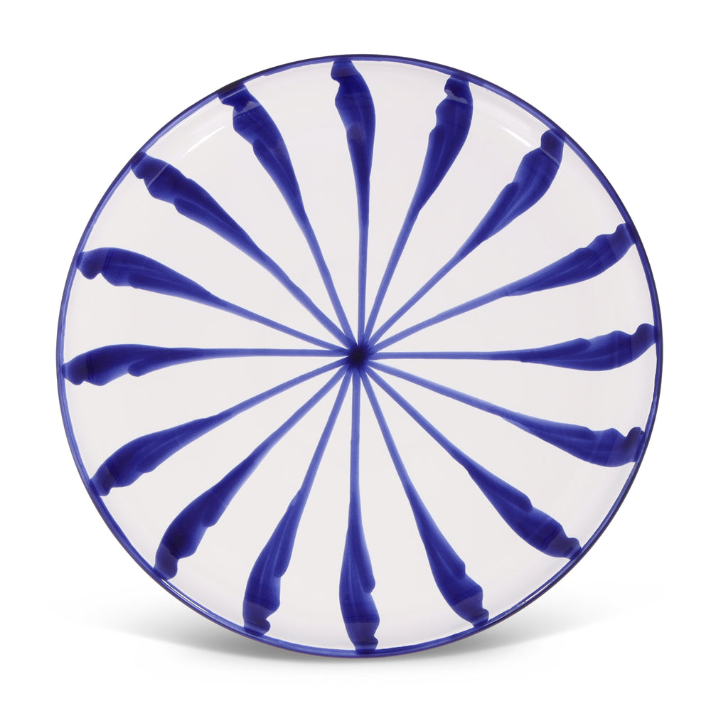 Dinner plate with candy cane stripes – Pomelo Casa
