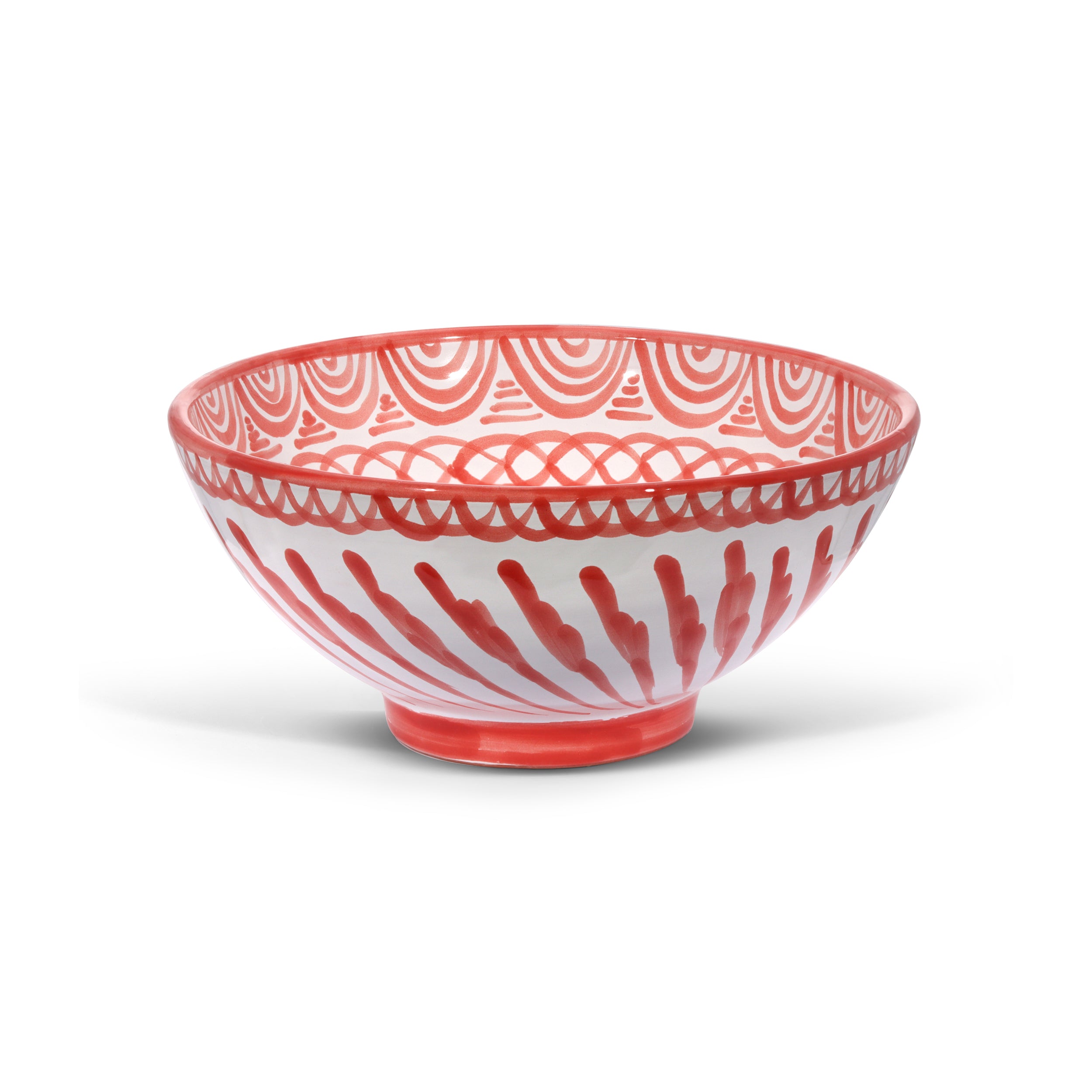 Medium bowl with hand painted designs – Pomelo Casa