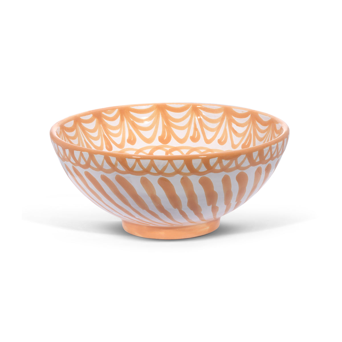 Medium bowl with hand painted designs – Pomelo Casa