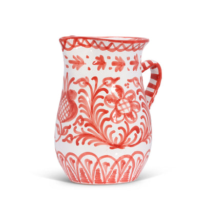 Medium pitcher with hand painted designs – Pomelo Casa
